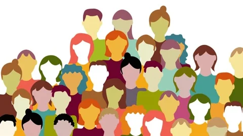 Animated People Crowd Stock Footage ~ Royalty Free Stock Videos | Pond5