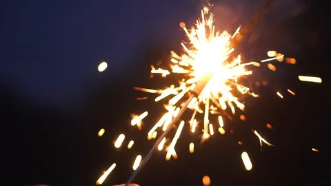 A crowd of young happy people with spark... | Stock Video | Pond5