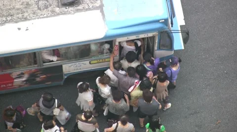 Chinese People On The Crowded Bus Stock Videos – Royalty-Free HD & 4K ...