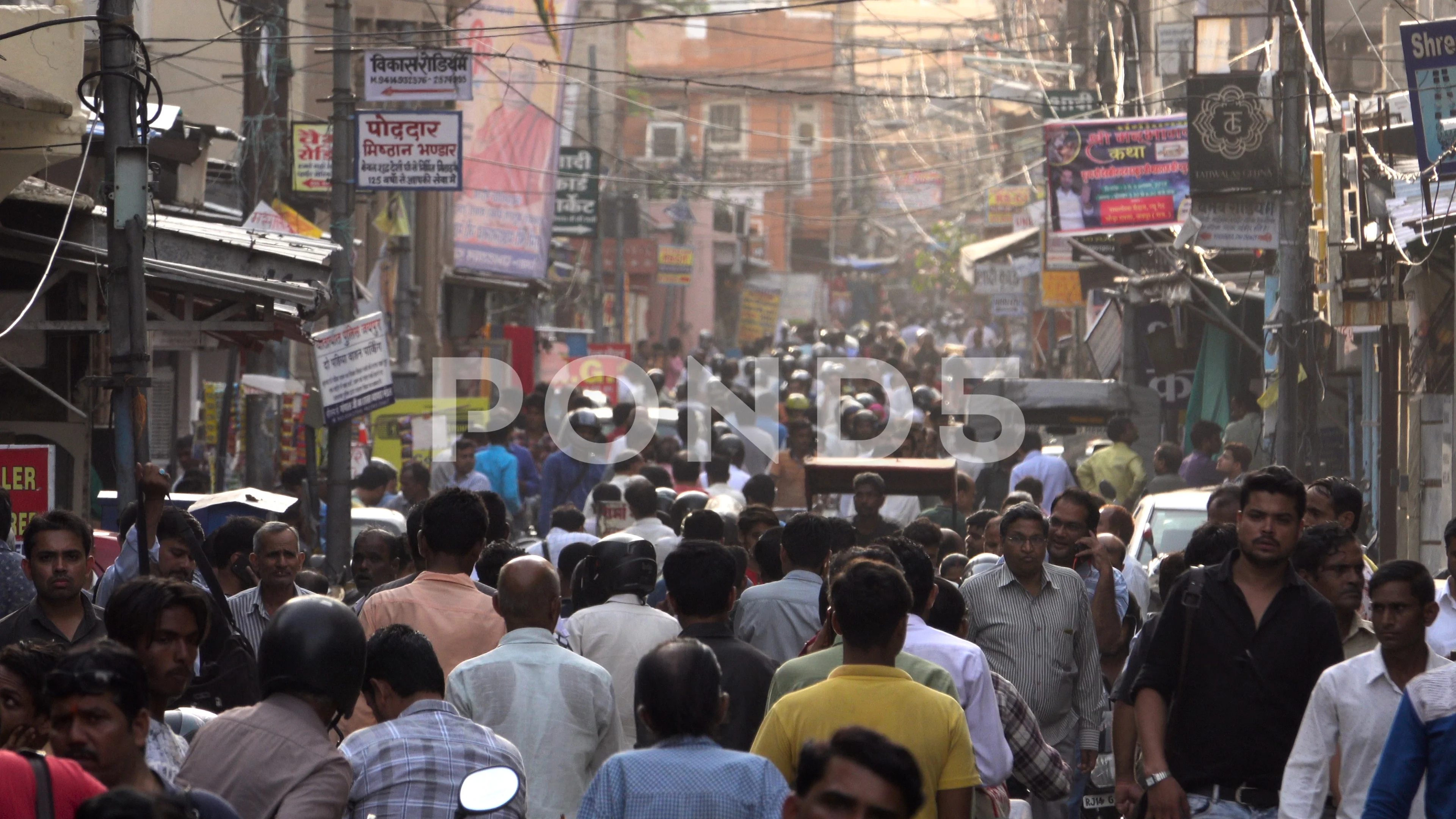 Crowded Street Scene
