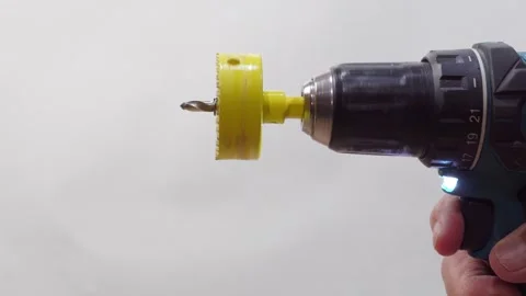 Crownwith a drill and a spring for drill... | Stock Video | Pond5