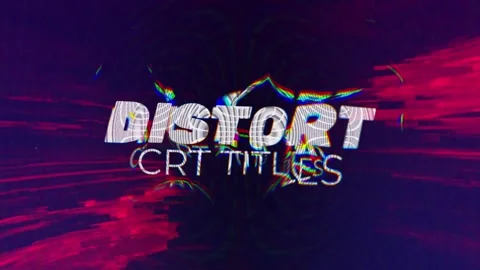 After Effects Template: CRT Distort Glitch Titles #231761545