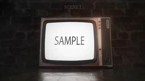 After Effects: CRT TV Turning On Animations with Vintage Effects - Set ...