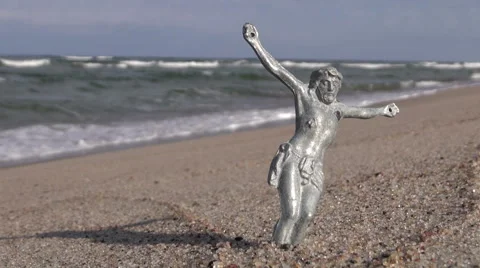 Crucified Jesus Christ without cross on ... | Stock Video | Pond5