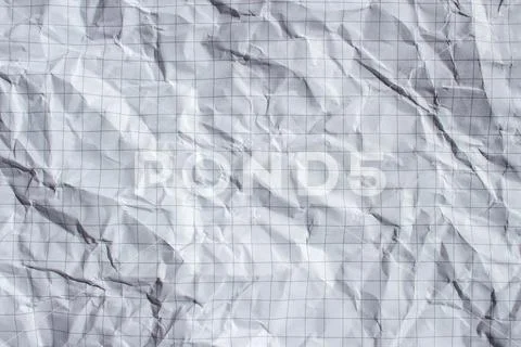 Crumpled graph paper texture background Stock Photo #234513020