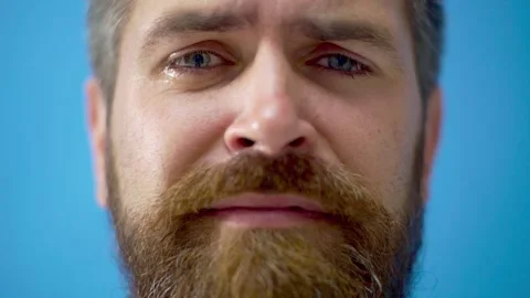 Cry male emotions face icons, character.... | Stock Video | Pond5