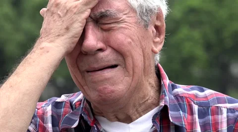 Old Man Crying Stock Footage ~ Royalty Free Stock Videos | Pond5