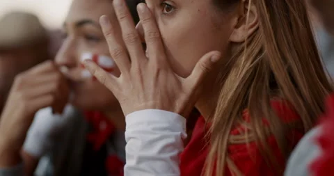 Crying English soccer supporters in stad... | Stock Video | Pond5