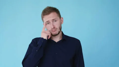 crying gesture sad emotion man tear flow... | Stock Video | Pond5