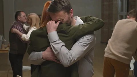 People Crying and Hugging Stock Video Footage | Royalty Free People ...