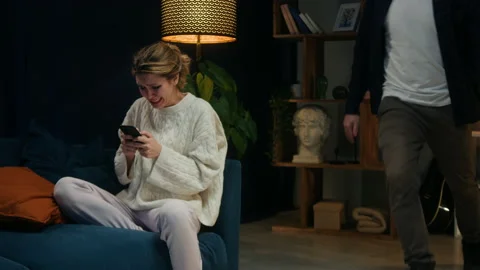 Man Calling Woman Stock Video Footage | Royalty Free Man Calling Woman ...