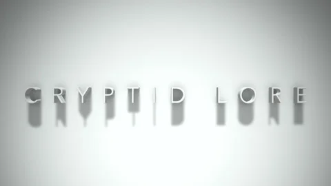 cryptid lore 3D title animation with sha... | Stock Video | Pond5