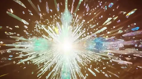 Crystal Burst Explosion Animation - Colo... | Stock Video | Pond5