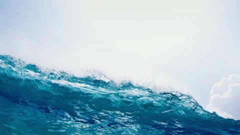 Crystal clear ocean wave breaks in Maldi... | Stock Video | Pond5