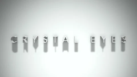 crystal eyes 3D title animation white te... | Stock Video | Pond5