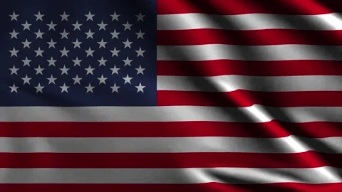 CS - US American Flag / USA Flag 4K | Stock Video | Pond5