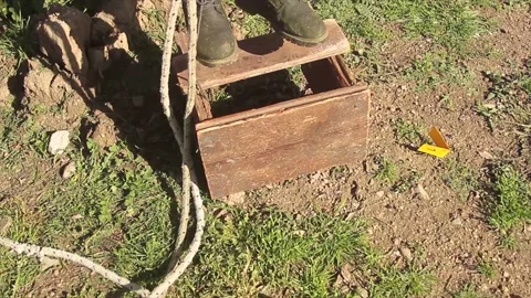 csi detective in front of the hanged dea... | Stock Video | Pond5