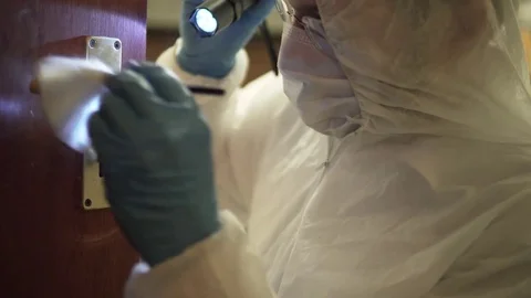 Fingerprint Dusting Stock Footage ~ Royalty Free Stock Videos | Pond5