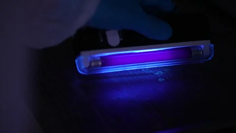CSI Using UV Light To Detect Hidden Bloo... | Stock Video | Pond5