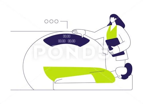 CT scan procedure abstract concept vector illustration.: Royalty Free ...