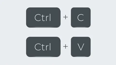 Copy Paste Stock Videos – Royalty-Free HD & 4K Videos