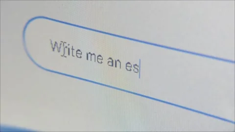 CU Prompt window Google Bard - User type... | Stock Video | Pond5