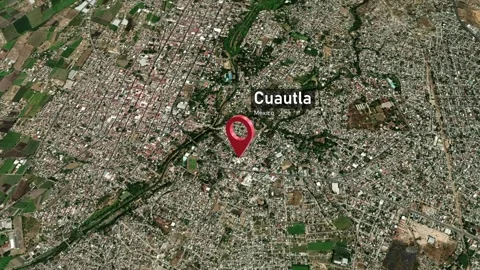 Cuautla City Map Zoom (Morelos, Mexico) ... | Stock Video | Pond5