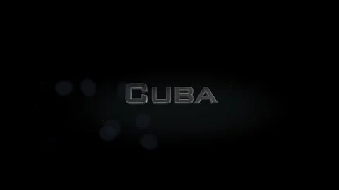 Cuba 3D title word made with metal anima... | Stock Video | Pond5