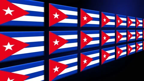 cuba Flag Animated Background 3d Animati... | Stock Video | Pond5