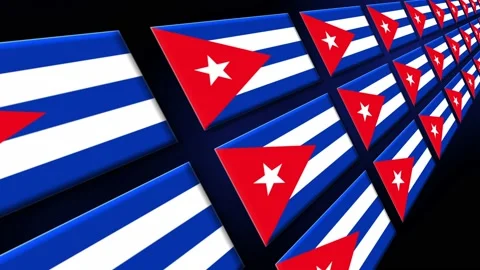cuba Flag Animated Background 3d Animati... | Stock Video | Pond5