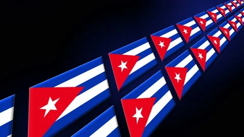 cuba Flag Animated Background 3d Animati... | Stock Video | Pond5
