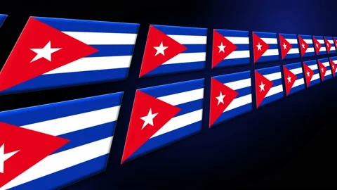 cuba Flag Animated Background 3d Animati... | Stock Video | Pond5