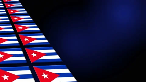 cuba Flag Animated Background 3d Animati... | Stock Video | Pond5