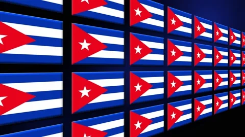 cuba Flag Animated Background 3d Animati... | Stock Video | Pond5