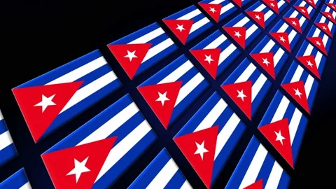 cuba Flag Animated Background 3d Animati... | Stock Video | Pond5