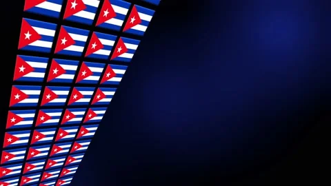 cuba Flag Animated Background 3d Animati... | Stock Video | Pond5
