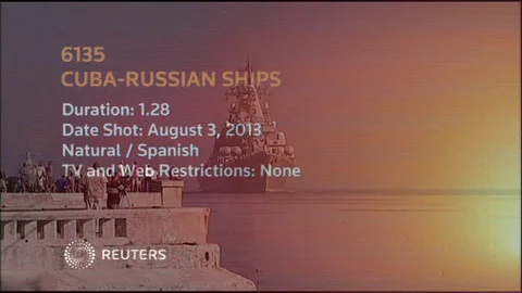 CUBA: Russian navy fleet docks in Havana... | Stock Video | Pond5