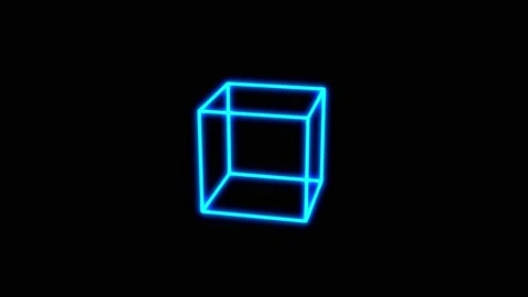 Cube 3D moving animation motion graphics | Stock Video | Pond5