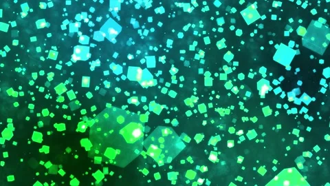 Cube floating particle animation motion ... | Stock Video | Pond5