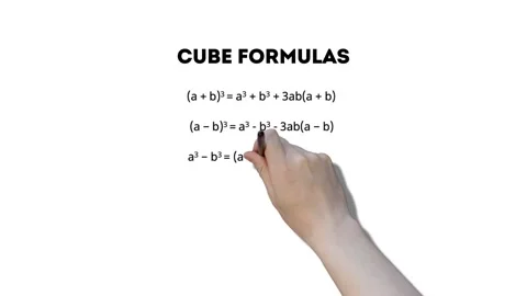 Cube Formulas Animation Text | Stock Video | Pond5