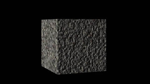 cube rotate mirage bump cement texture 3... | Stock Video | Pond5