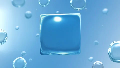 Cube Shaped Bubble Infographics Banner W... | Stock Video | Pond5