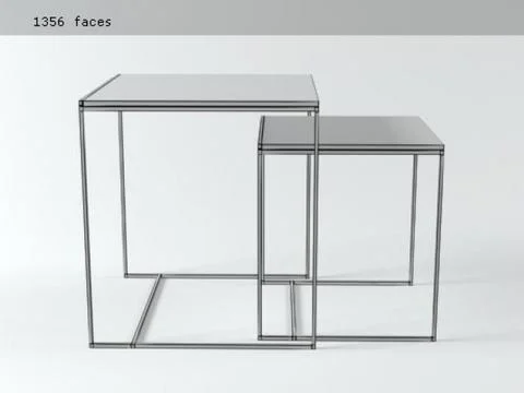 Cube tables ~ 3D Model ~ Download #96434896 | Pond5