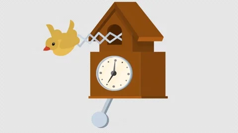 Cuckoo Clock Animation Stock Video Footage | Royalty Free Cuckoo Clock ...