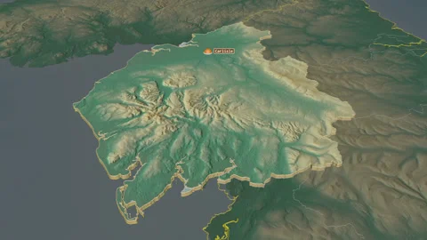 Cumbria extruded. England. Stereographic... | Stock Video | Pond5