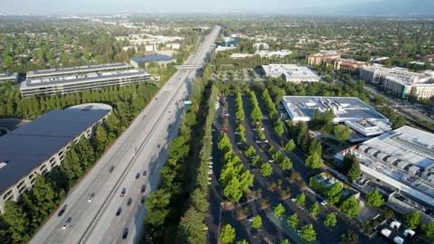Cupertino Aerial View Of Junipero Serra ... | Stock Video | Pond5