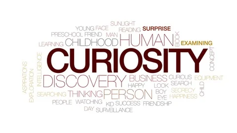 Curiosity animated word cloud, text desi... | Stock Video | Pond5