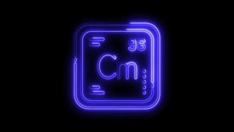 Curium element neon style animation peri... | Stock Video | Pond5