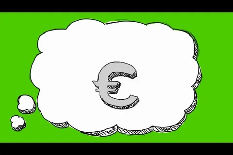 Currency Euro - Hand-Drawn Animation - t... | Stock Video | Pond5