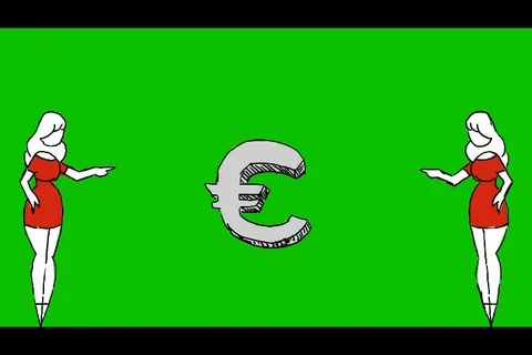 Currency Euro - Hand-Drawn Animation - w... | Stock Video | Pond5